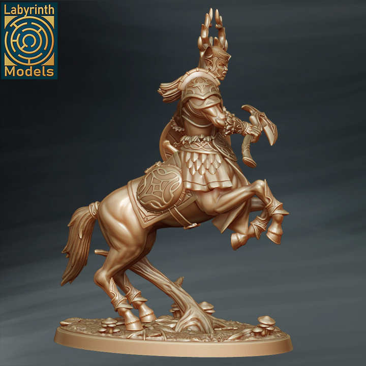 3D Printable Centaur Champion - 32mm scale by Labyrinth Models
