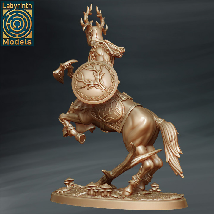 3D Printable Centaur Champion - 32mm scale by Labyrinth Models