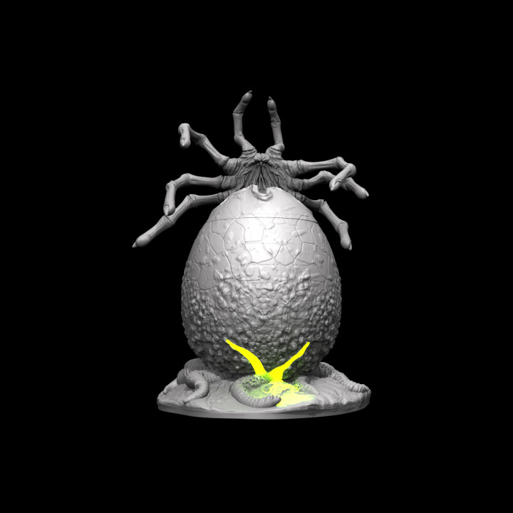 3D Printable T3DC04 Alien Egg Dice Case Box :: Possibly Cool Dice Tower ...