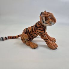 3D Printable Tiger Articulated Figure, Print-In-Place Body, Cute Flexi ...