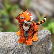 3D Printable Tiger Articulated Figure, Print-In-Place Body, Cute Flexi ...