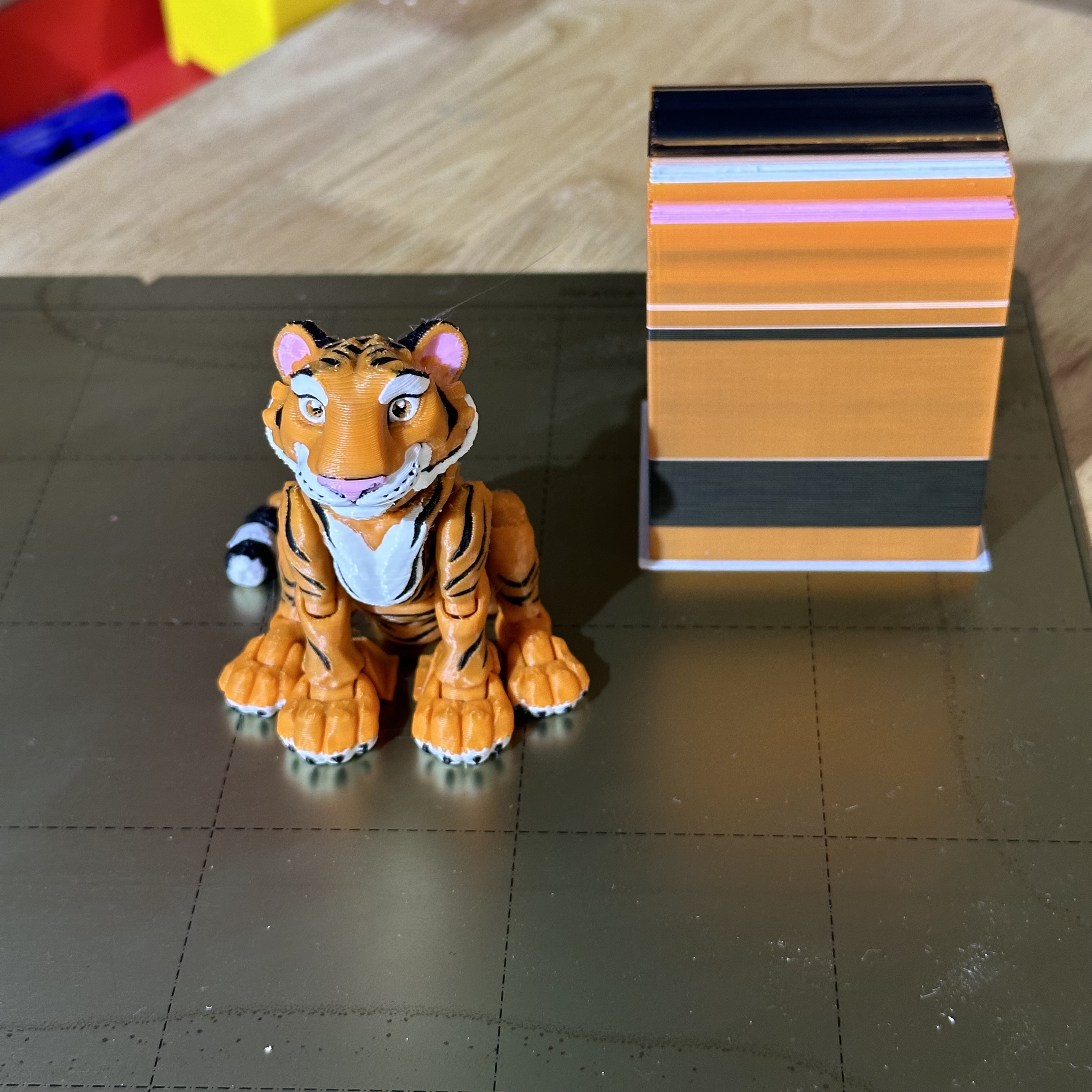 3D Printable Tiger Articulated Figure, Print-In-Place Body, Cute Flexi ...