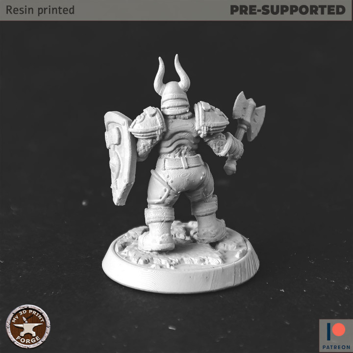 3D Printable Dwarf Female Guards two models by My3DPrintForge