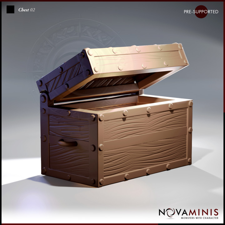 3D Printable Chest 02 by NovaMinis