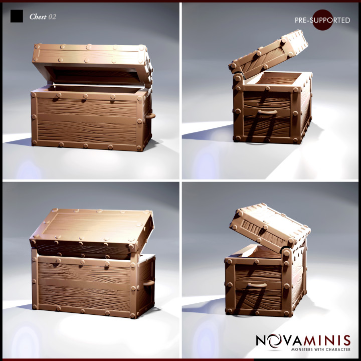 3D Printable Chest 02 by NovaMinis