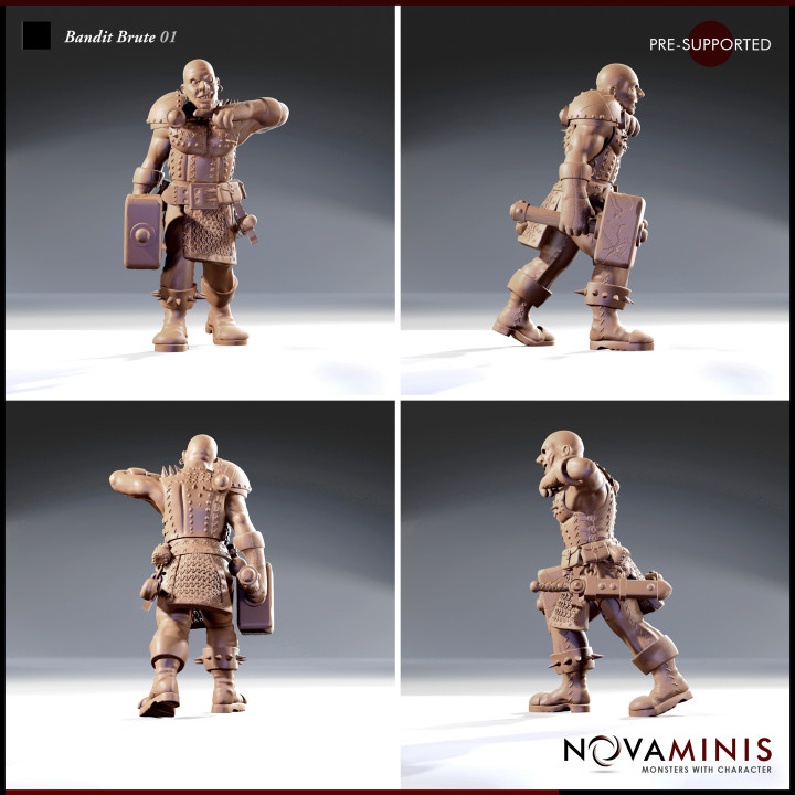 3D Printable Bandit Brute 01 by NOVAMINIS