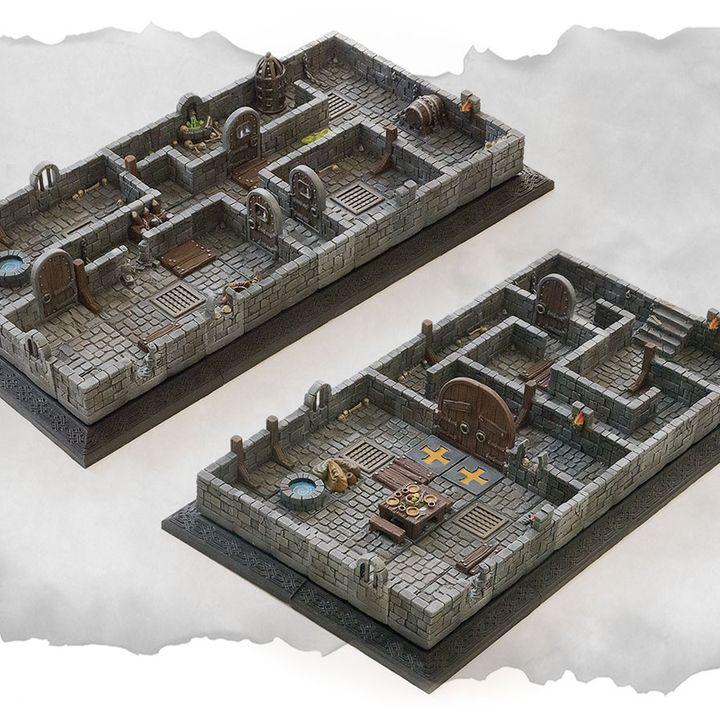 3D Printable THE ULTIMATE DUNGEON (Dungeon Blocks) by Dungeon Blocks