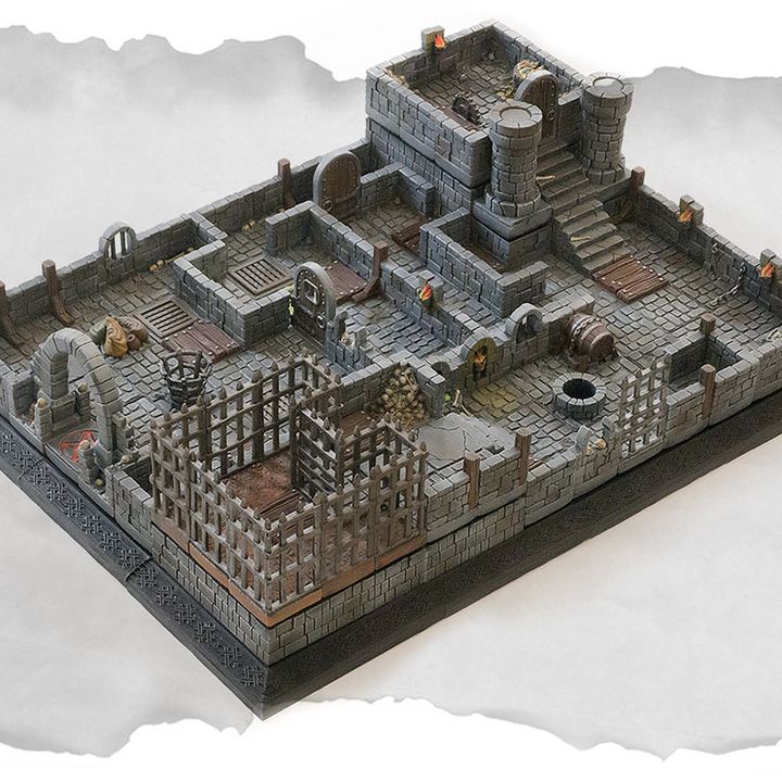 3D Printable THE ULTIMATE DUNGEON (Dungeon Blocks) by Dungeon Blocks