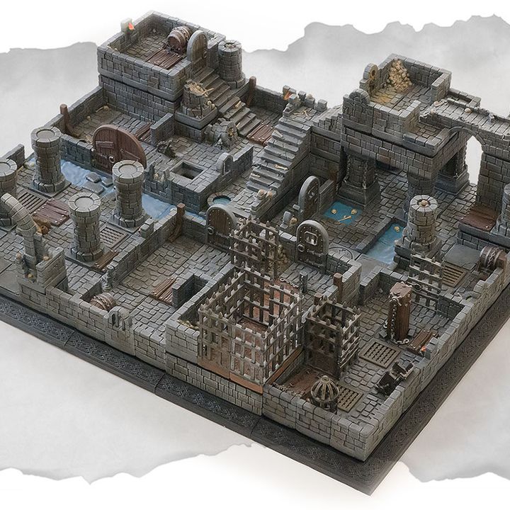 3D Printable THE ULTIMATE DUNGEON (Dungeon Blocks) by Dungeon Blocks