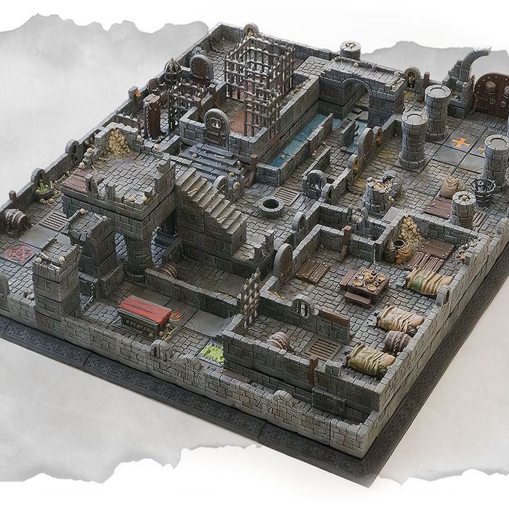 3D Printable THE ULTIMATE DUNGEON (Dungeon Blocks) by Dungeon Blocks