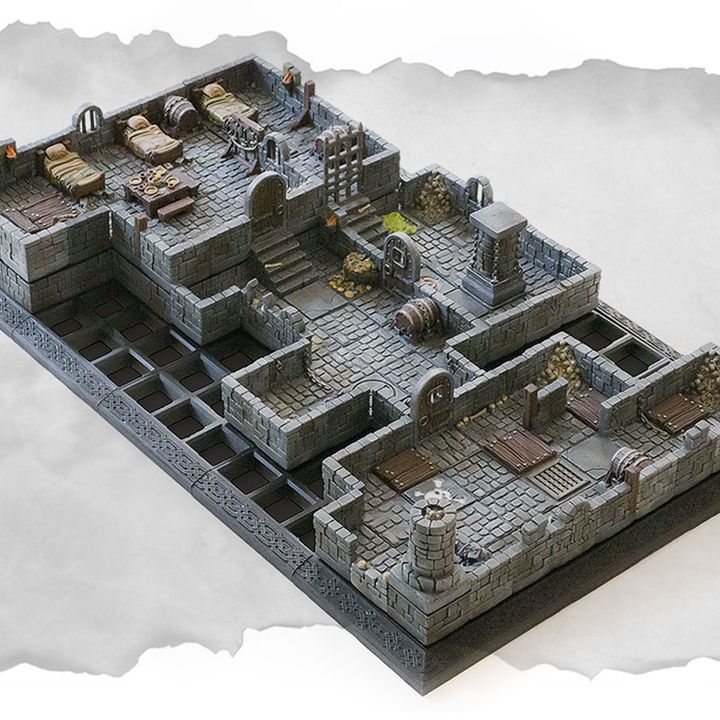 3D Printable THE ULTIMATE DUNGEON (Dungeon Blocks) by Dungeon Blocks