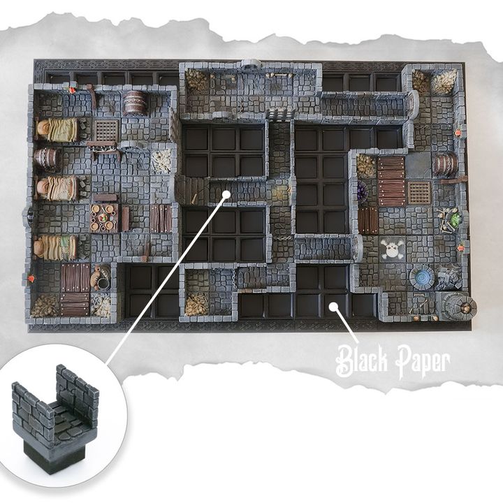 3D Printable THE ULTIMATE DUNGEON (Dungeon Blocks) by Dungeon Blocks