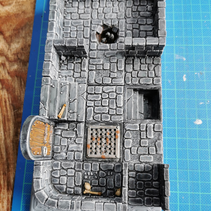 3D Print of THE ULTIMATE DUNGEON (Dungeon Blocks) by Keybee54