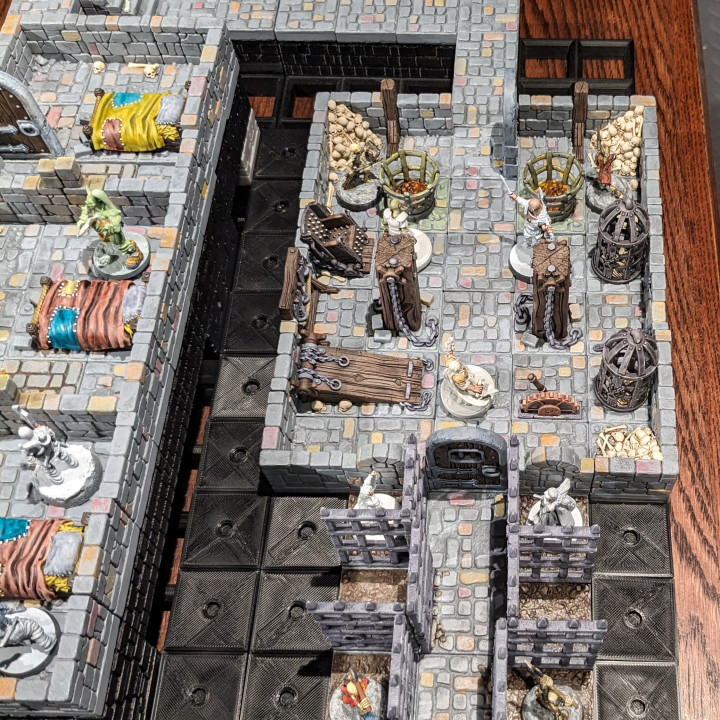 3D Print of THE ULTIMATE DUNGEON (Dungeon Blocks) by aaronbono