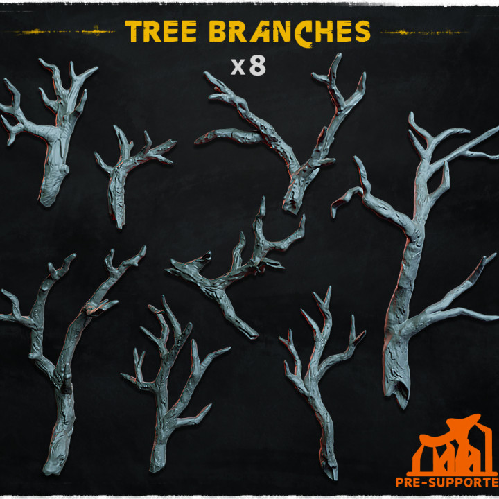 3D Printable Tree Branches - Basing Bits 1.0 by Zabavka Workshop