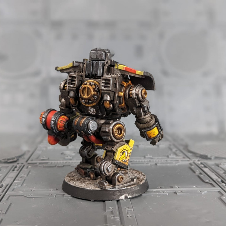 3D Printable Adjudicators - Enforcer Brute Robots x3 by Print Minis