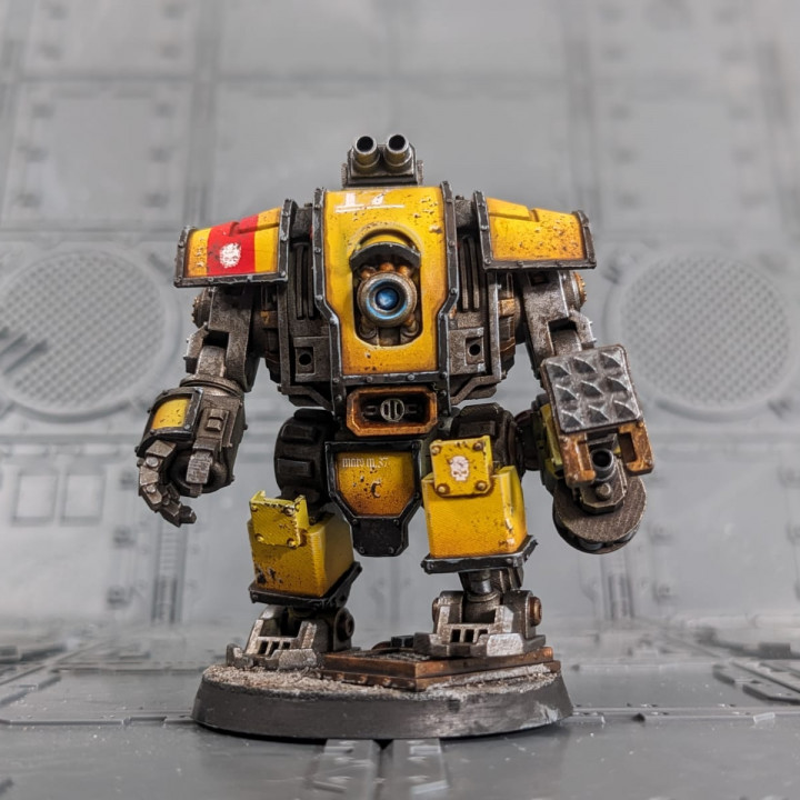 3D Printable Adjudicators - Enforcer Brute Robots x3 by Print Minis