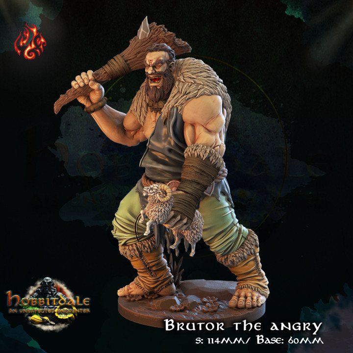 3D Printable Brutor the Angry by Crippled God Foundry