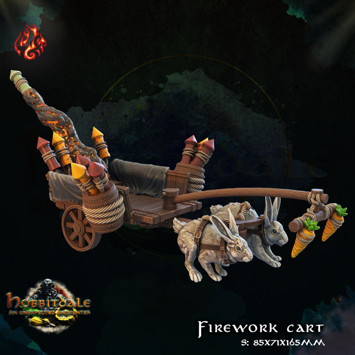 3D Printable Firework Cart by Crippled God Foundry