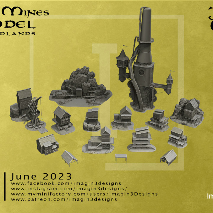 3D Printable Gnome Mines of the Iodel Badlands COMPLETE SET by ...
