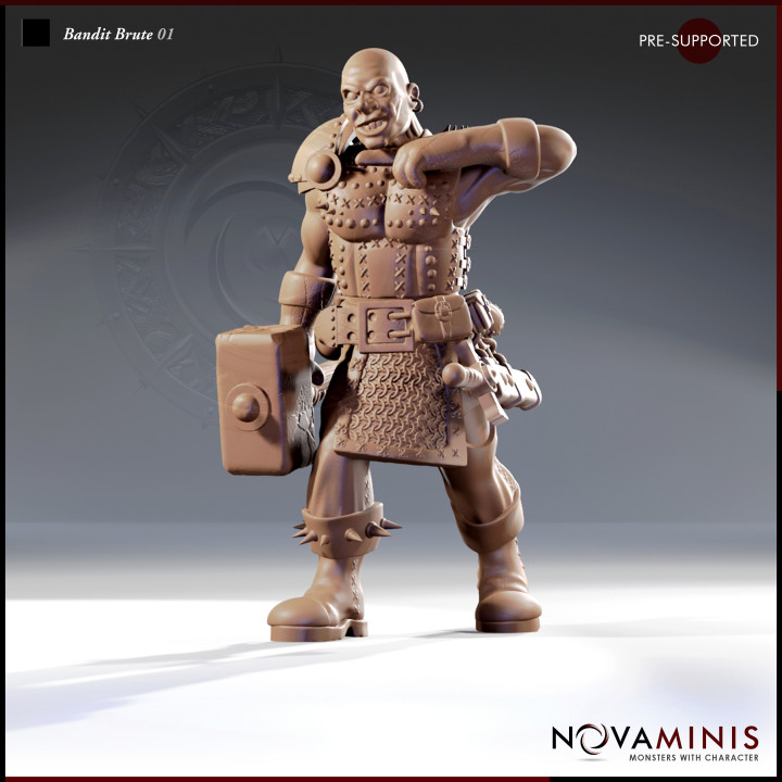 3D Printable Slave River Guild: Brazen Bandits Pack by NovaMinis