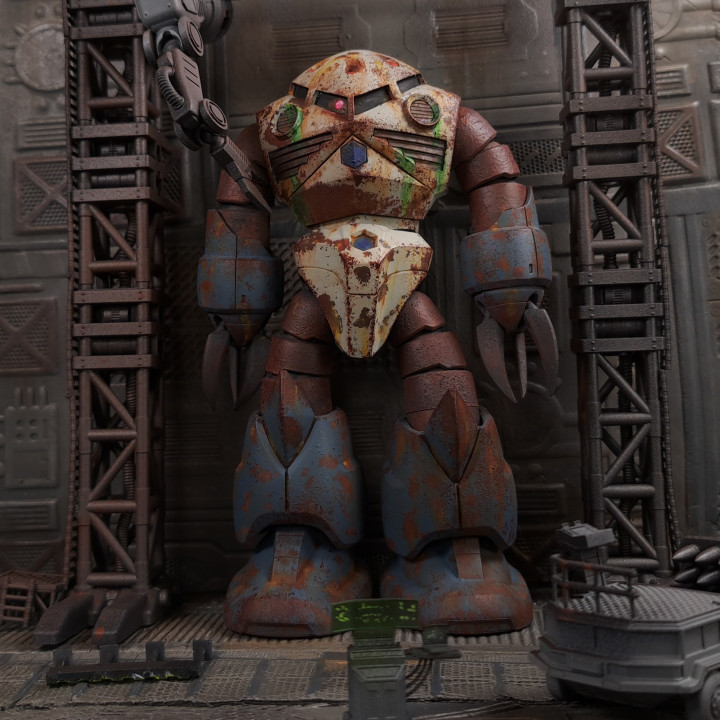 3D Printable Print 'N' Roll: Mech Repair Bay (Texture Roller and ...