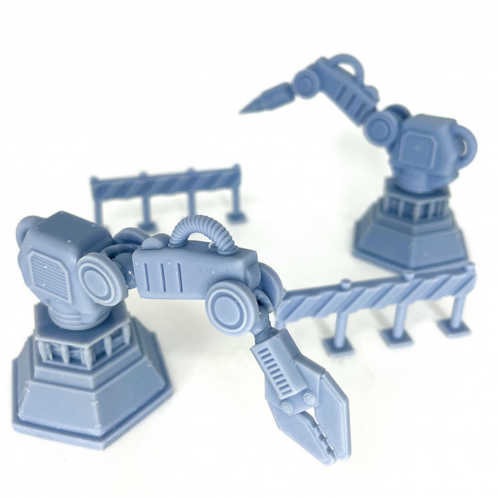 3D Printable Print 'N' Roll: Mech Repair Bay (Texture Roller and ...