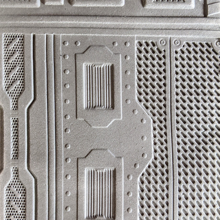 3D Printable Print 'N' Roll: Mech Repair Bay (Texture Roller and ...