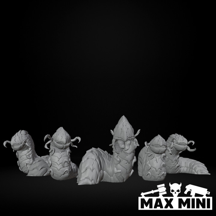 3D Printable Desert Wurms by Max Mini