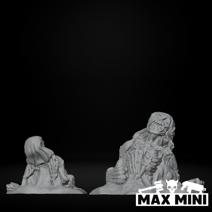 3D Printable Mummy Ground Slaves by Max Mini