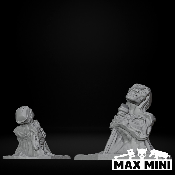 3D Printable Mummy Ground Slaves by Max Mini