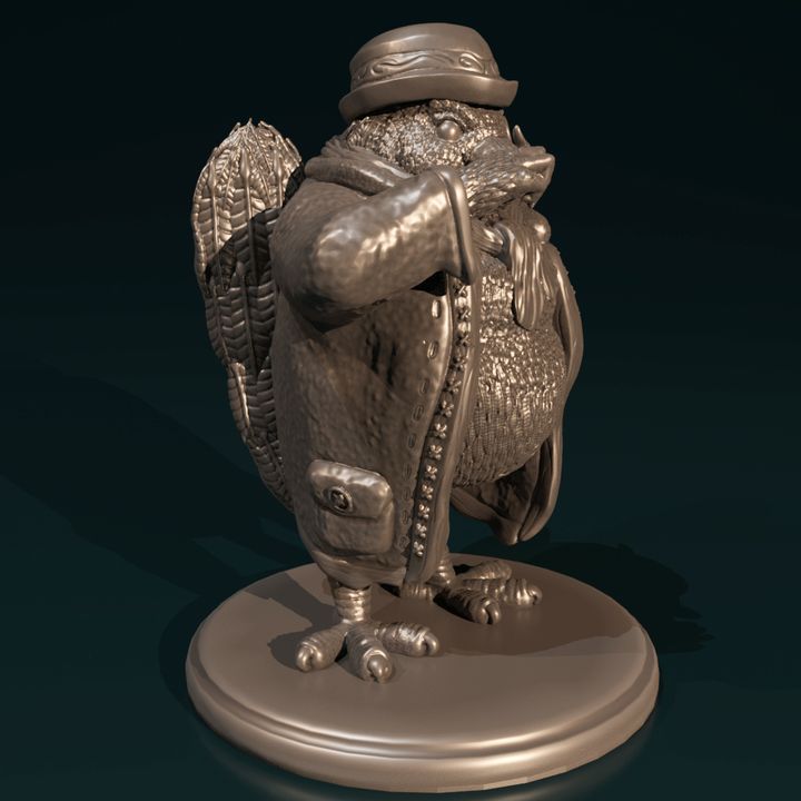 3D Printable Aarakocra Merchant 'Keree' by Krakulu