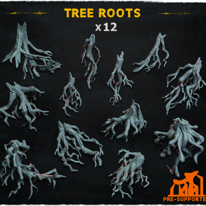 3D Printable Tree roots - Basing Bits 1.0 by Zabavka Workshop