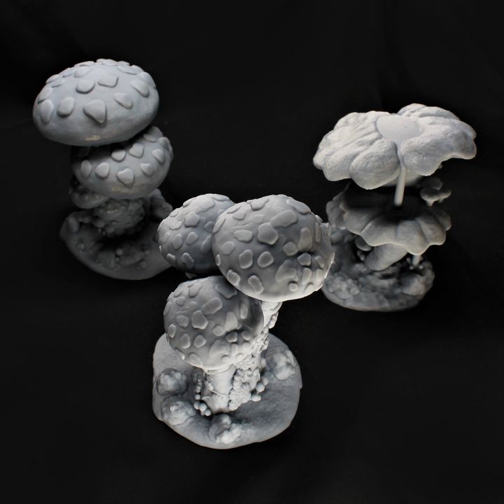 3D Printable Mushroom Trees Collection by Krakulu
