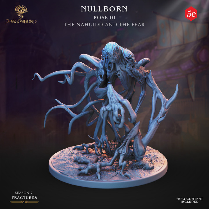 3D Printable Dragonbond Tribes Nullborn (3 poses) by Draco Studios