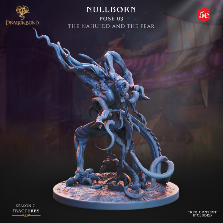 3D Printable Dragonbond Tribes Nullborn (3 poses) by Draco Studios