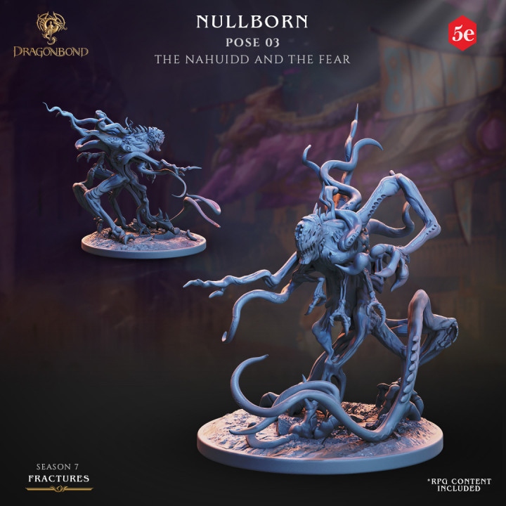 3D Printable Dragonbond Tribes Nullborn (3 poses) by Draco Studios