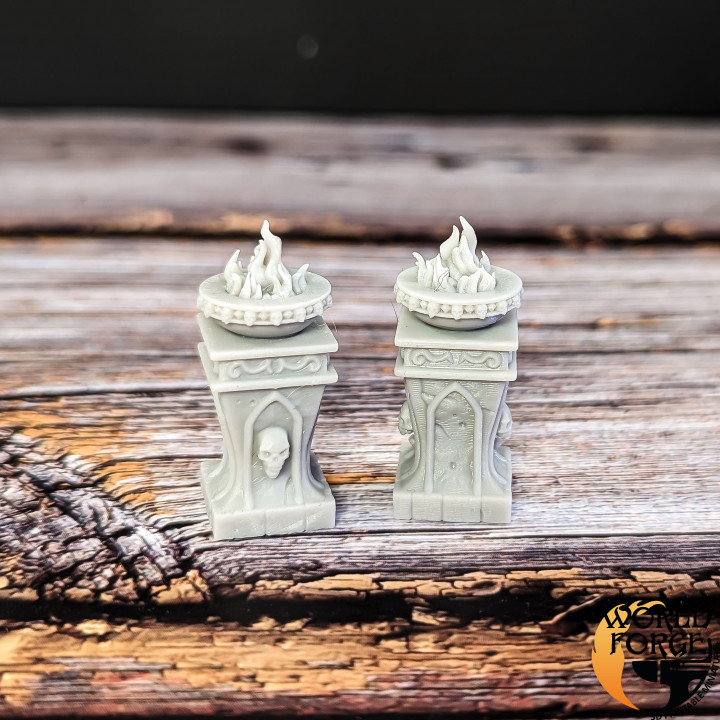 3D Printable Dungeon Torch by World Forge Miniatures