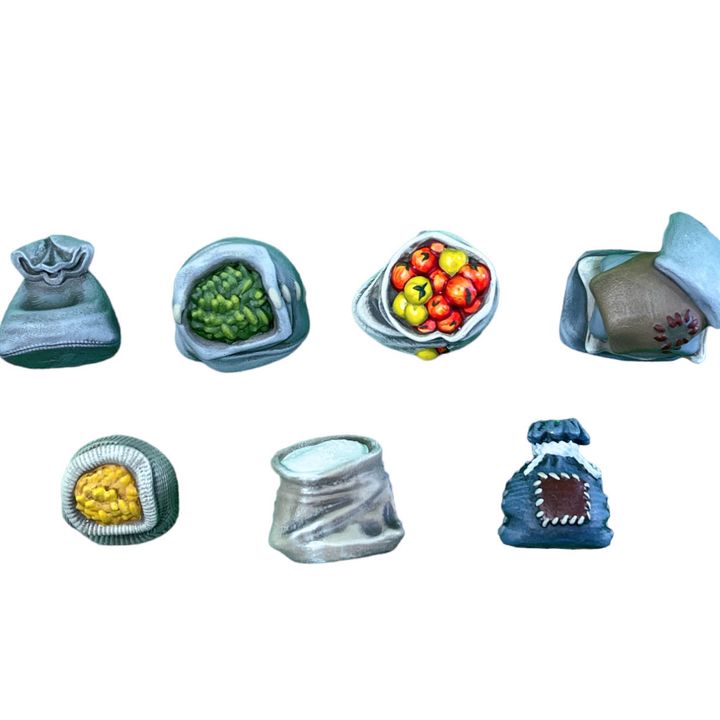 3D Printable Farm Sacks by Tiny Furniture