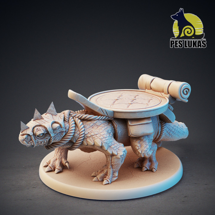 3D Printable Giant Lizard Mount by Pes Lukas