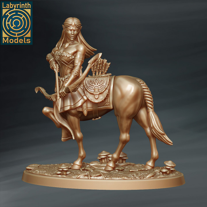 3D Printable Centaur Archers - 32mm scale by Labyrinth Models