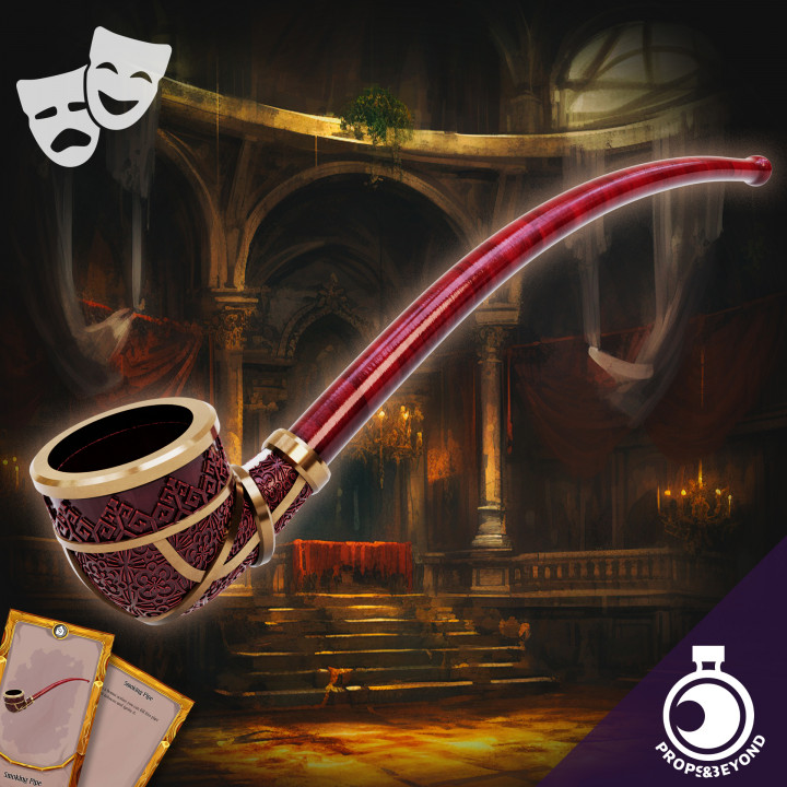 3D Printable Smoking Pipe by Props&Beyond