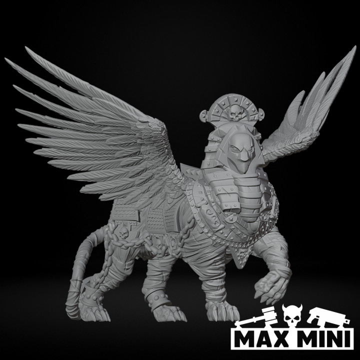 3D Printable Mummy Winged Sphinx by Max Mini