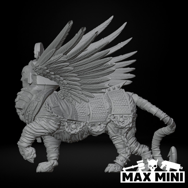 3D Printable Mummy Winged Sphinx by Max Mini
