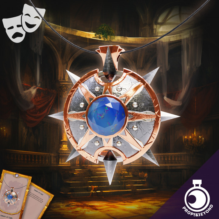 3D Printable Amulet of Fight by Props&Beyond