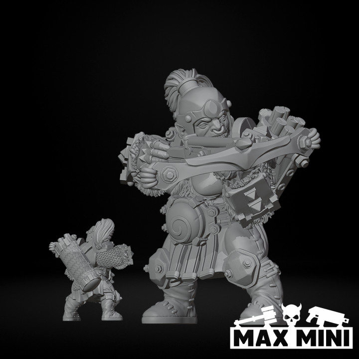 3D Printable Ogre Crossbows by Max Mini