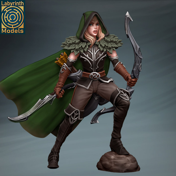 3D Printable Forest Elves Collection Vol. 2 - 32mm scale by Labyrinth ...