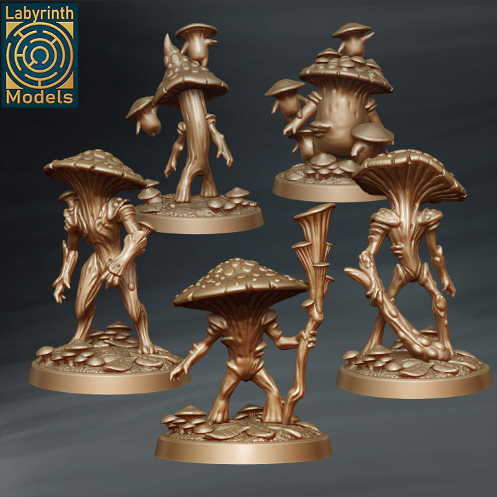 3D Printable Forest Elves Collection Vol. 2 - 32mm scale by Labyrinth ...