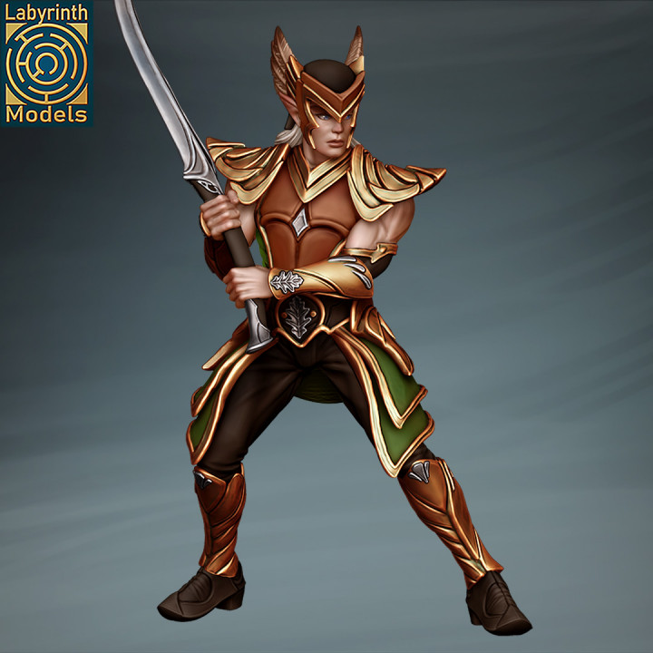 3D Printable Forest Elves Collection Vol. 1 - 32mm scale by Labyrinth ...