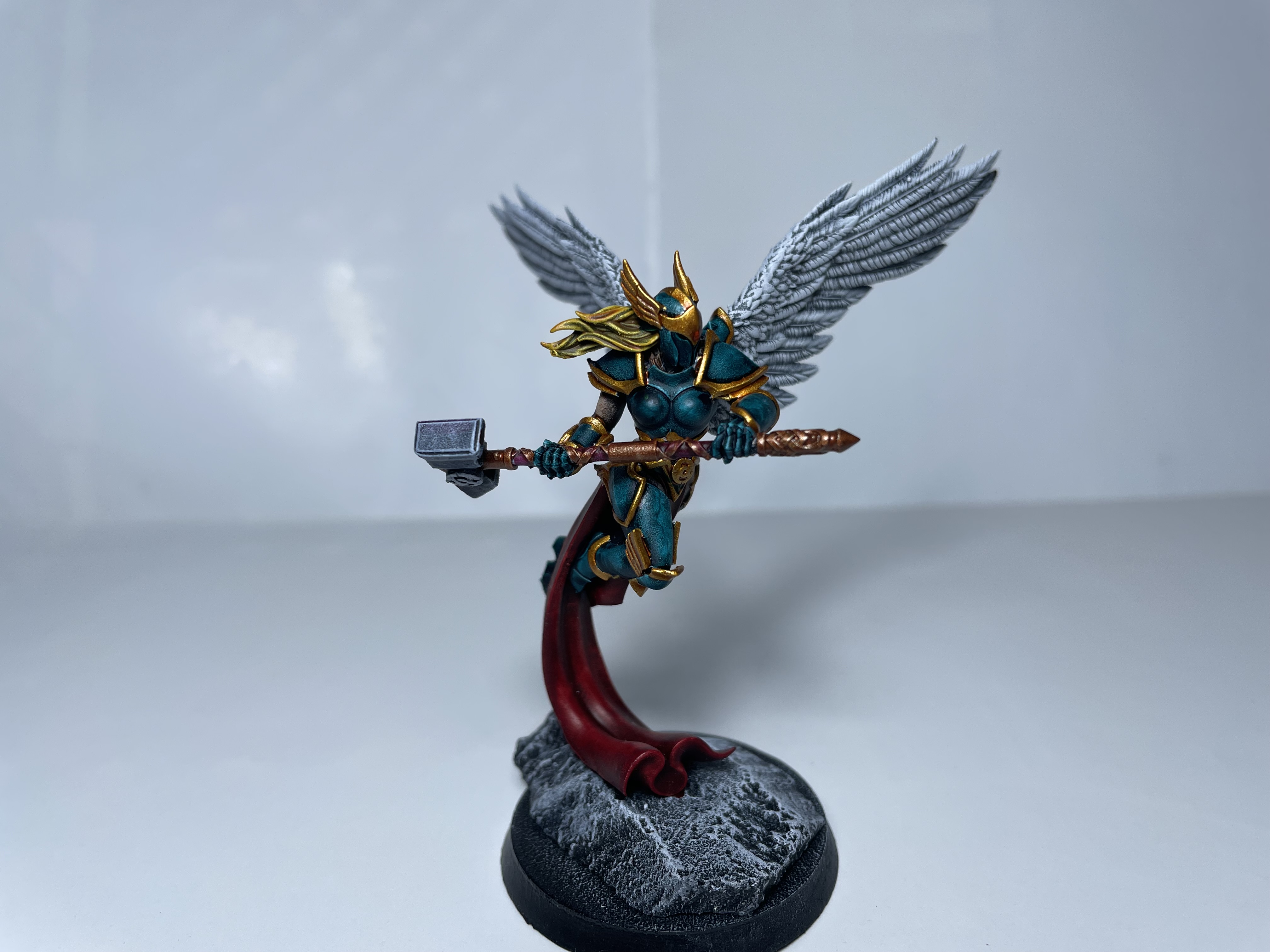 3D Printable Stormwolves Valkyries Two Handed Hammer by The Beholder ...